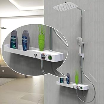 Ensemble de Douche avec Tablette pour Douche Colonne de Douche avec ...