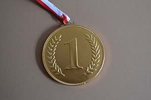 100mm Gold chocolate medal: Amazon.co.uk: Grocery