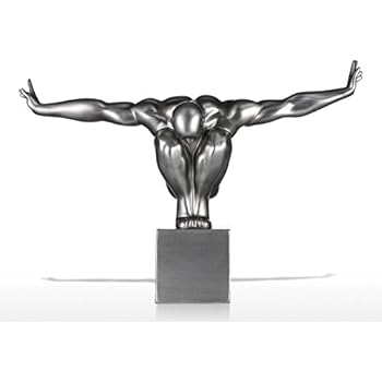 Olympic Man Outstretched Arms Statue: Amazon.co.uk: Kitchen & Home