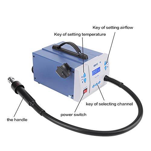 Cocoarm Regelbare Digitale Entlötstation 1000W Professionelle Heißluft ...