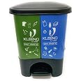 CELLO Duo Plastic Step-On Pedal Dustbin for Wet and Dry Waste| 2 In 1 ...