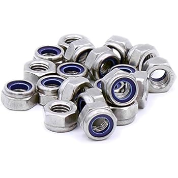 M8 Full Nut (20 Pack) 8mm A2 Stainless Steel Hex Hexagon Nuts Free UK ...