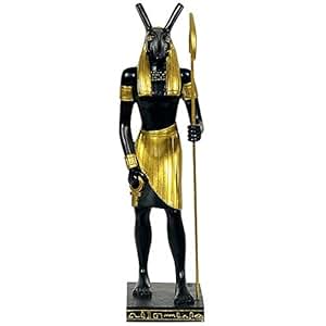 Amazon.de: Ägyptischer Gott Seth mit Ankh und Stab 22cm