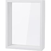 OLYCRAFT 21x6x26cm Rectangle Shadow Box Wood Shadow Box Display Case ...
