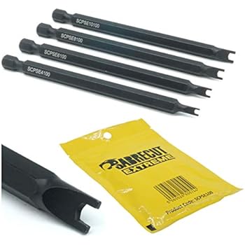 4 x SabreCut SCPSE100 Spanner Snake Eye Pigs Nose Security Screwdriver ...