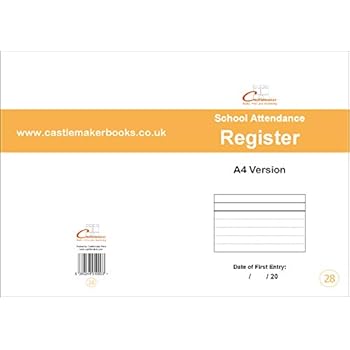School Attendance Register (A4) S028: Amazon.co.uk: Office Products