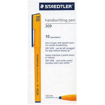 MANUSCRIPT Handwriting Pens Blue - pack of 12 handwriting pens with ...