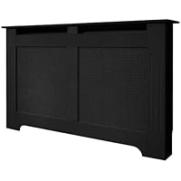 Adam Large Radiator Cover in Black, Wood : Amazon.co.uk: Home & Kitchen