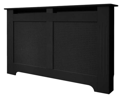 Adam Large Radiator Cover in Black, Wood,: Amazon.co.uk: Kitchen & Home