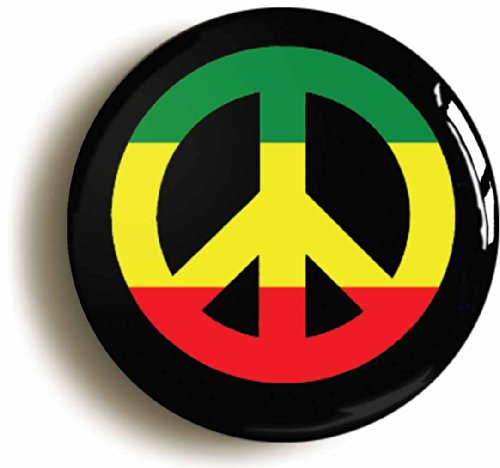 Buy Ozorath Rasta Peace CND Symbol Button Badge Online at desertcartINDIA
