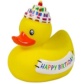 Number 1 Selling Fun Rubber Ducky - Happy Birthday Rubber Bath Time ...