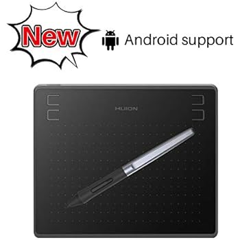 Amazon.in: Buy HUION HS64 Graphics Drawing Tablet Battery-Free Stylus ...