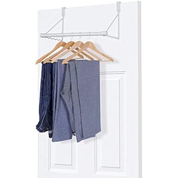 Goldcart® Heavy Duty Telescopic Wardrobe Organizer, Movable Hanging ...
