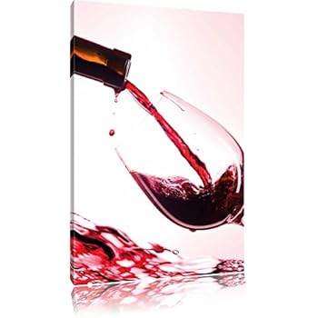 Wein, Format: 60x40 auf Leinwand, XXL riesige Bilder fertig gerahmt mit Keilrahmen, Kunstdruck ...