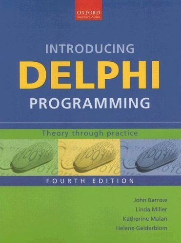 i INTRODUCTION À LA PROGRAMMATION EN PASCAL/DELPHI - Anciens Et Réunions