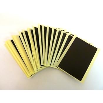 30 Black Stickers - Sticky Coloured Self Adhesive Labels for Colour ...