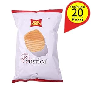 San carlo patatine rustiche confezione da 20 pacchi da 50 grammi ...