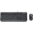 Microsoft Wired Desktop 600 Keyboard and Mouse Set, UK Layout - Black ...