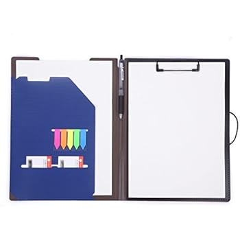 Dossier à rabat format A4 avec bloc-notes bleu: Amazon.fr: Fournitures ...