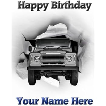 Personalised Land Rover Inspired Birthday Card - Stunning !: Amazon.co ...
