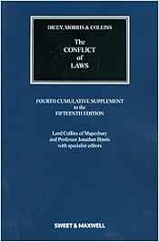 Buy Dicey, Morris & Collins on the Conflict of Laws 4th Cumulative ...
