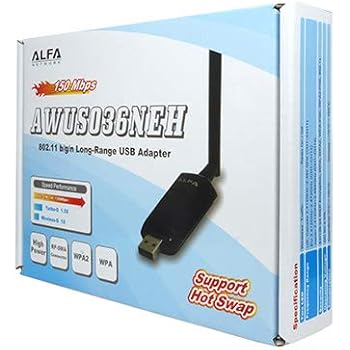 Alfa Long-Range Dual-Band AC1200 Wireless USB 3.0 Wi-Fi Adapter w/2x 5dBi External Antennas - 2 ...