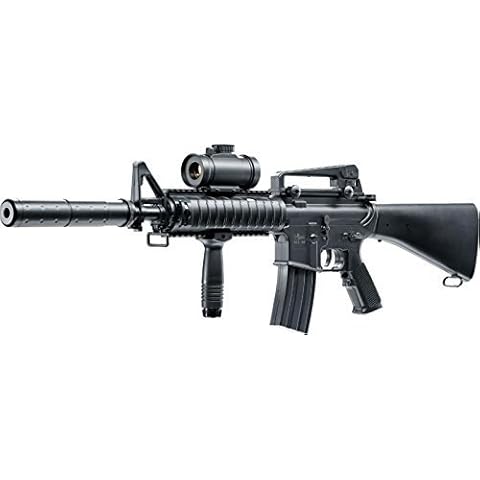 SET: M16 SWAT AEG ELEKTRISCH Gewehr + G8DS® BIO Munition 0,20g 2000 Stk ...