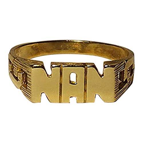 Ladies Nan Ring in 9ct Solid Gold 2.5 grams Fully Stamped Max Size V 12 ...