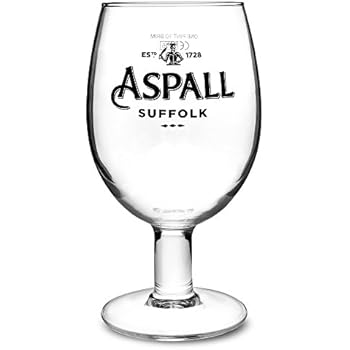 Aspall Cider Goblet HALF Pint Glasses CE 10OZ/280ml (Set of 2): Amazon ...