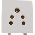 SEER socket 6 Amp 240V modular Electrical Socket, Polycarbonate, White ...