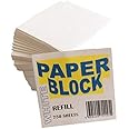 House of Card & Paper Paper Block - White : Amazon.co.uk: Stationery ...