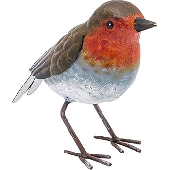 Robin Metal Garden Ornament: Amazon.co.uk: Kitchen & Home