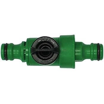 Quick release garden hose pipe in line shut off valve.: Amazon.co.uk ...