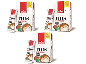 Continental THIS Cappuccino 3 in 1 Premix Coffee 132g Box (22g*6 Sachets) (Pack of 3) : Amazon ...