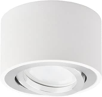 KYOTECH LED Aufputz Deckenleuchte Flach 230V Schwenkbar Ø80x50mm ...