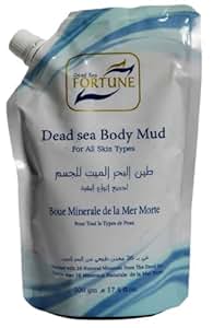 FORTUNE Dead Sea Body Mud Wrap: Natural Black Mud Exfoliates, Cleanses ...