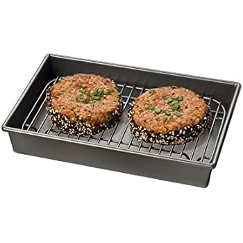 KitchenCraft Small Stainless Steel Roasting Tin with Rack, 27 x 20 cm ...