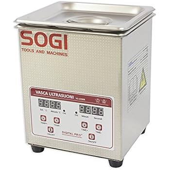 VASCA AD ULTRASUONI INOX PULITORE ULTRASUONI + RISCALDAMENTO 2 L 60W ...