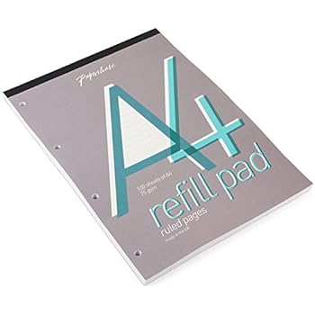 White Lined Paper A4 Refill pad: Amazon.co.uk: Office Products