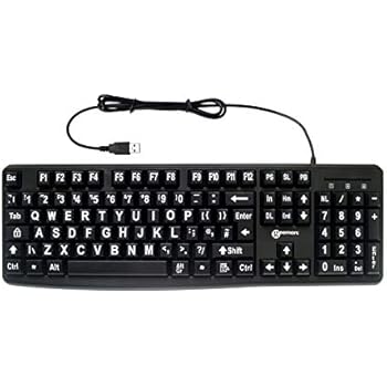 Visually Impaired Keyboard for Special Needs, Blind | XL Large Hi ...