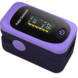 Pulse Oximeter Finger Accurate Reading Blood Oxygen Saturation Monitor ...