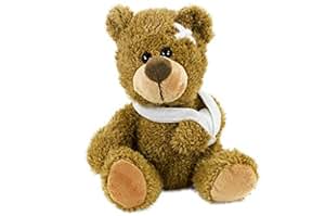 Plüschteddybär mit Verband, 21 cm, kranker Teddy, verletzter Plüschbär ...
