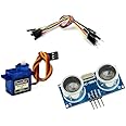 SP Electron SG90 Servo Motor Ultrasonic Sensor and 10 Pcs Male to ...