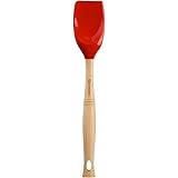 LE CREUSET Small Silicone Spatula With Wooden Handle and Removable ...