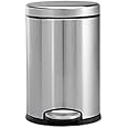 PackPro Stainless Steel Pedal Dustbin with Lid | Small Compact Space ...