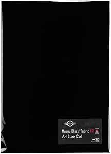Ultra Black Light Absorbing Fabric Sample Sheets A4 - 210x297mm - Musou ...