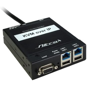 Startech 1 Port Server Remote Control IP KVM Switch with IP Power ...