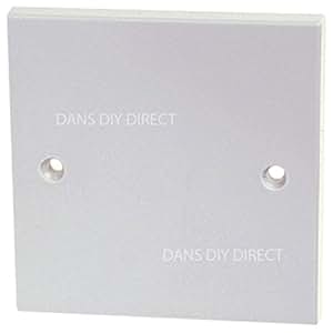 Single Blank Blanking Plate Standard White Cover Plate Cover Plugs ...
