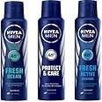 Buy NIVEA-pack of 3- deodrant fresh protect Deodorant Spray - For Men ...