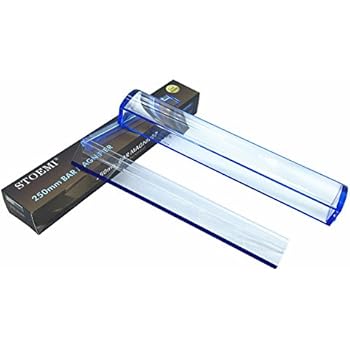 8 Inch 5X Blue Raised Domed Bar Magnifier 7513B with Reading Tracking ...